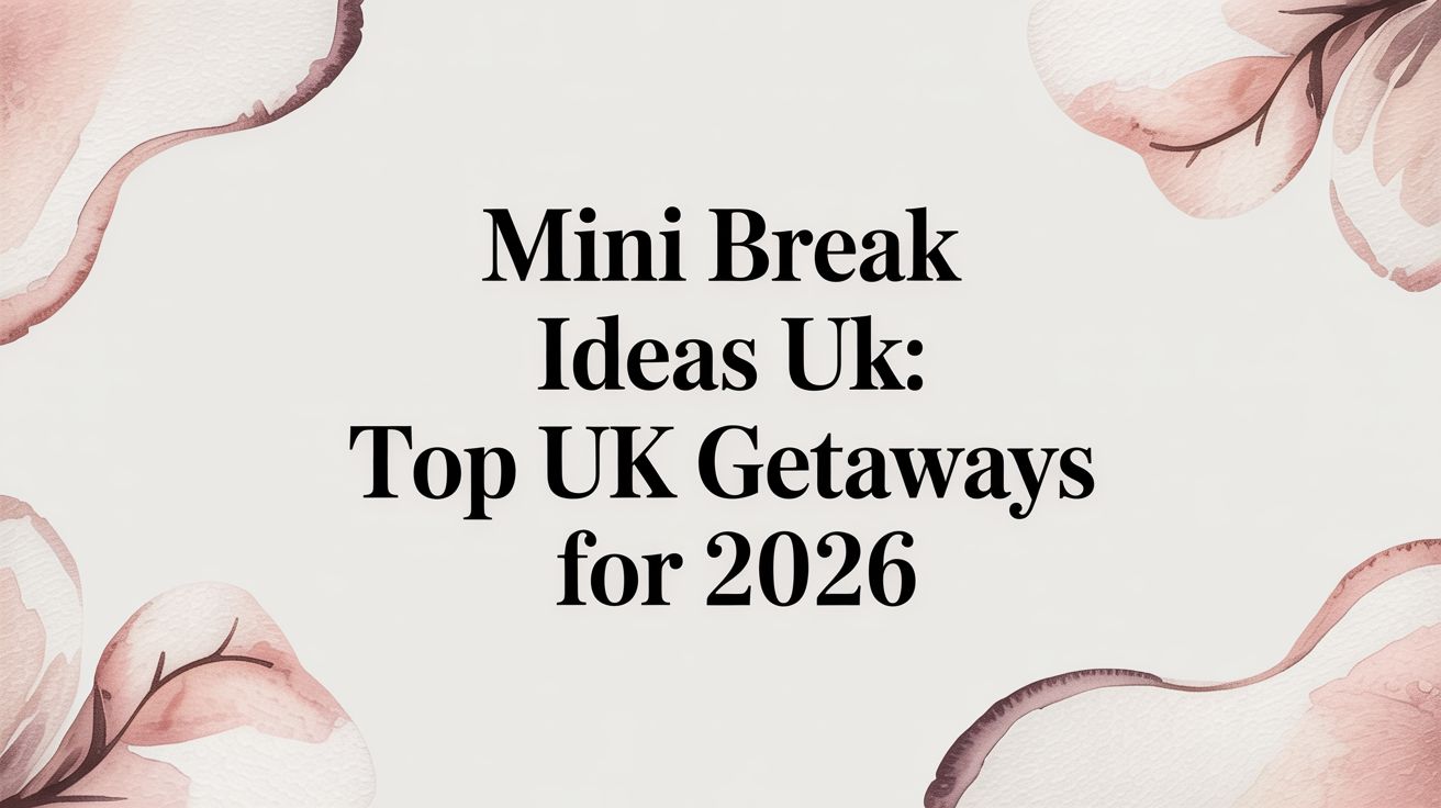 Mini break ideas uk: Top UK Getaways for 2026 – Guesswhatidid