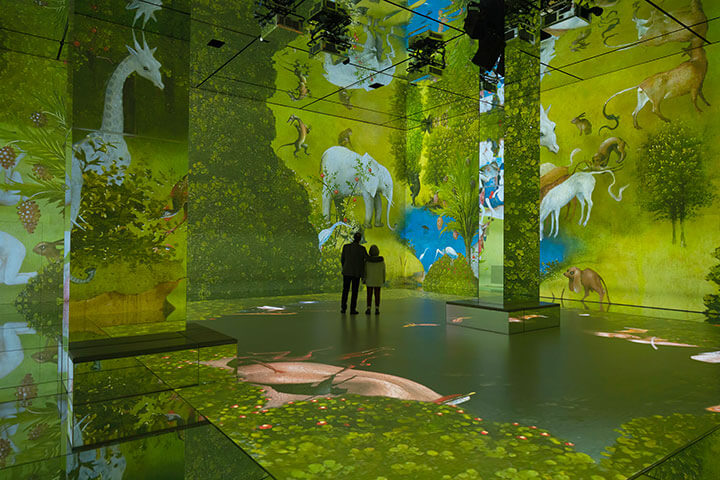 FRAMELESS immersive art experience in London & Two Course Lunch for Tw ...