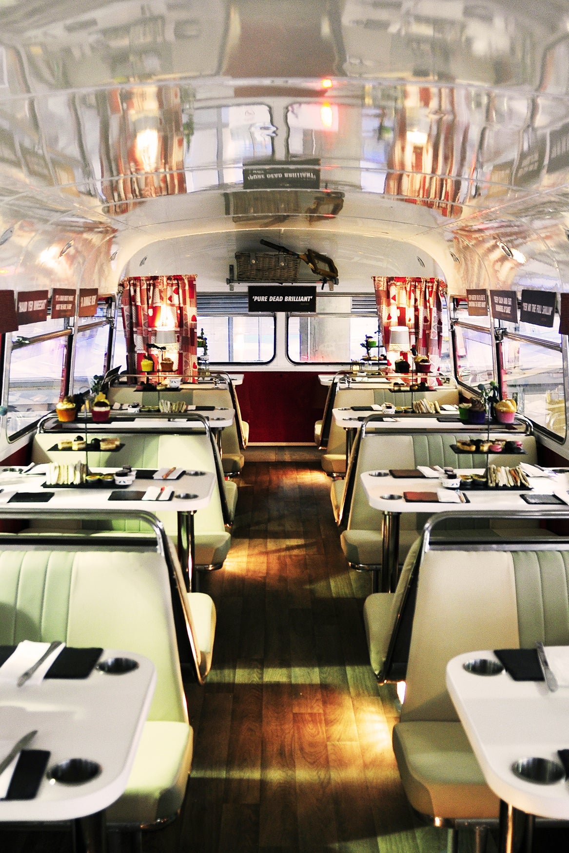 Red Bus Bistro Sparkling Afternoon Tea around Edinburgh – Guesswhatidid